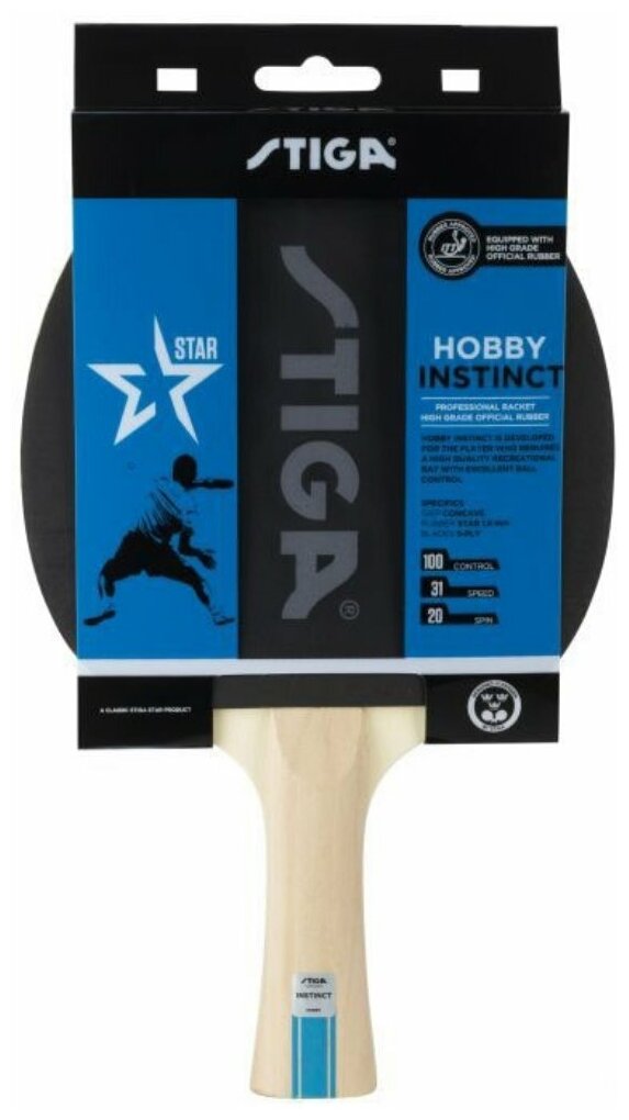 Ракетка для настольного тенниса STIGA HOBBY INSTINCT, Арт. 1210-6318-01