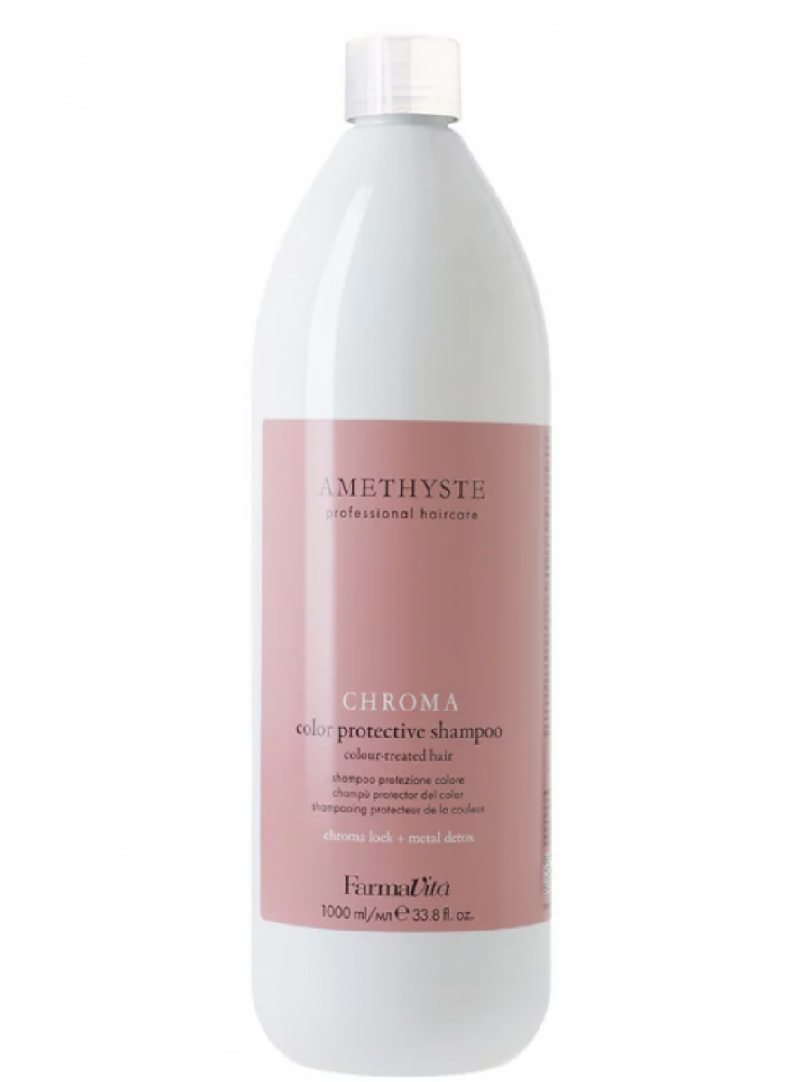 Шампунь Farmavita Amethyste Professional Chroma Color Protective для защиты цвета окрашенных волос, 1000 мл