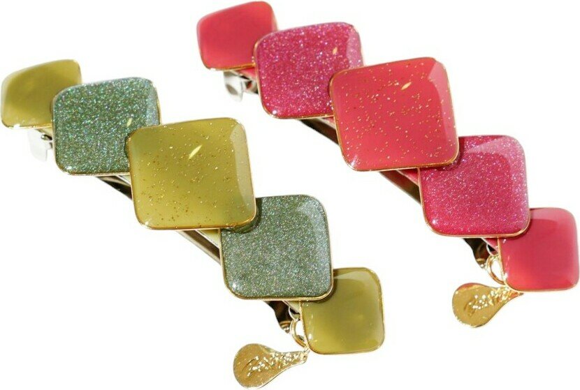 Benten Заколка "Клен" красная Maple Hairpin Red 120 шт.