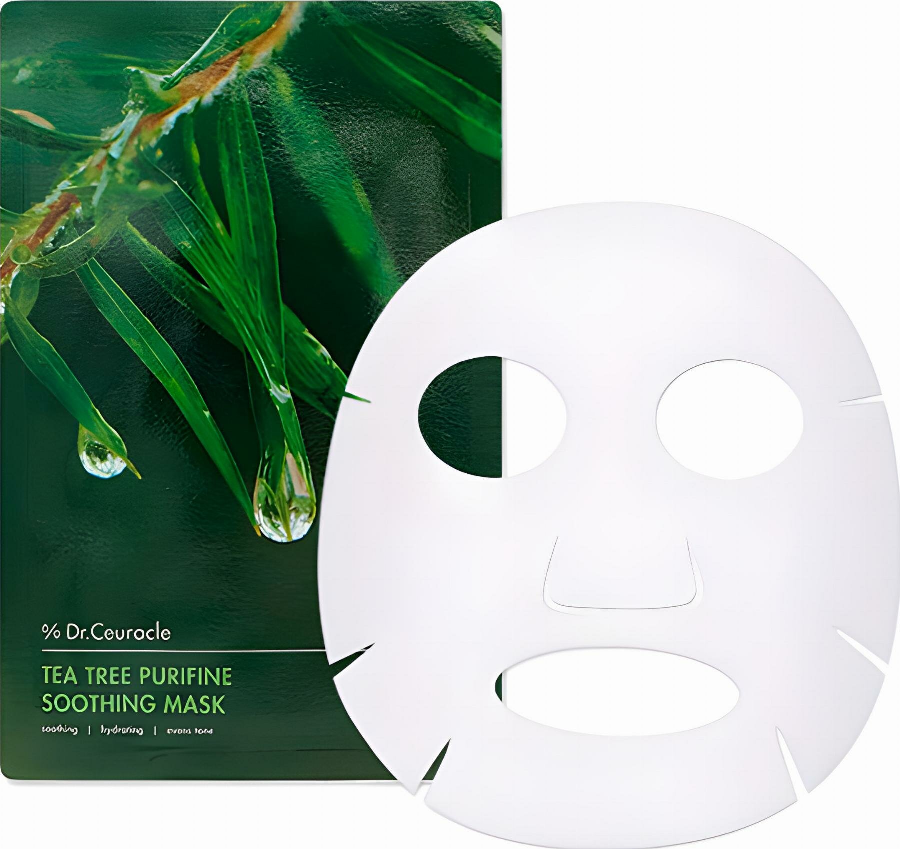 Dr. Ceuracle Успокаивающая маска для лица 10 шт Tea Tree Purifine 10 2,5g