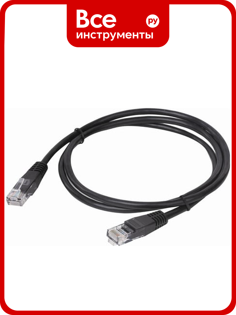 Кабель SONNEN патч-корд UTP 5e категория RJ-45 1м для подключения по локальной сети LAN 513122