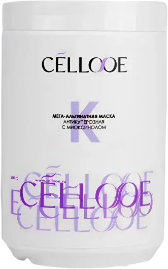 CellooE Мега-альгинатная маска K "Антикуперозная с миоксинолом" Mega Alginate Mask K Anti-Сuperose With Myoxinol 200ml