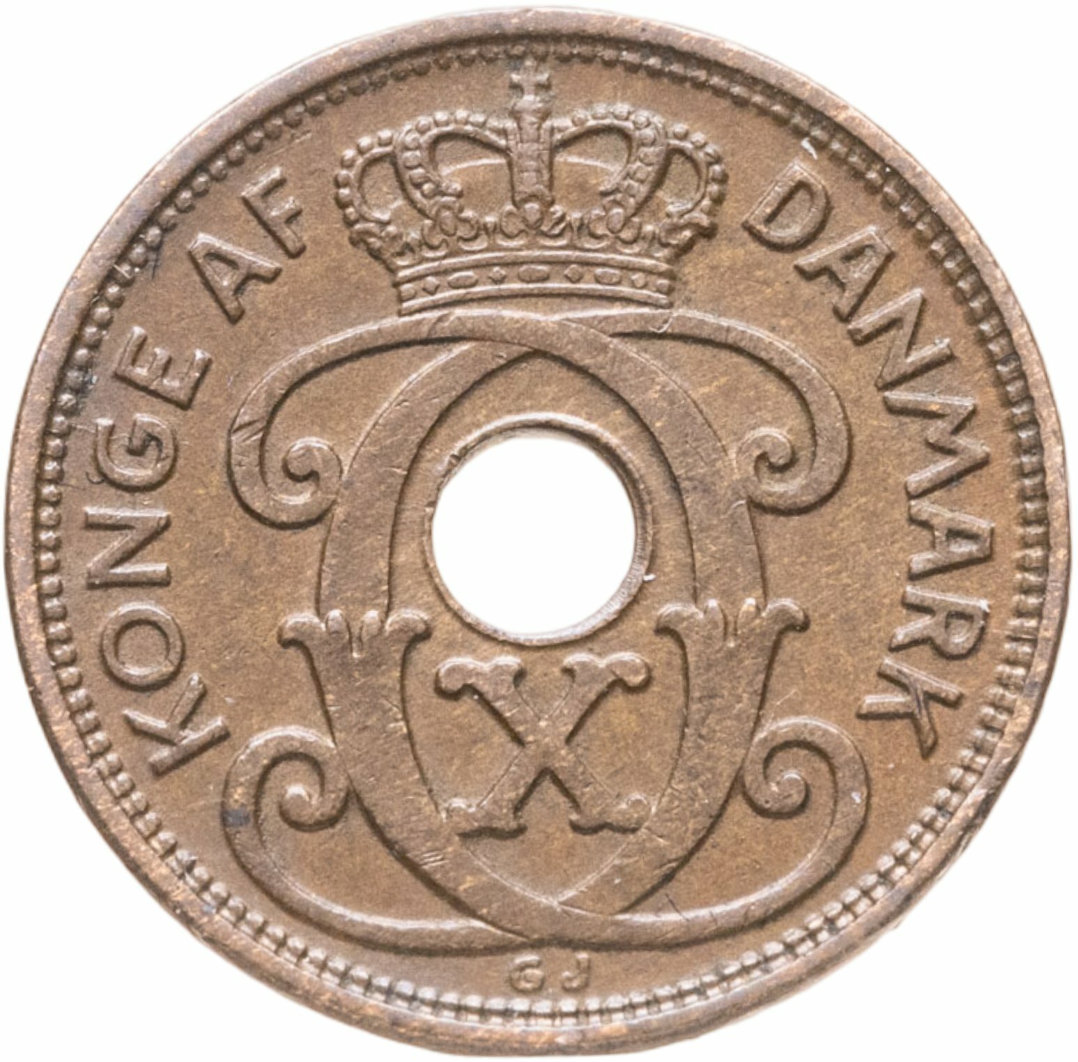 Дания 1 эре (ore) 1928 — фото 1