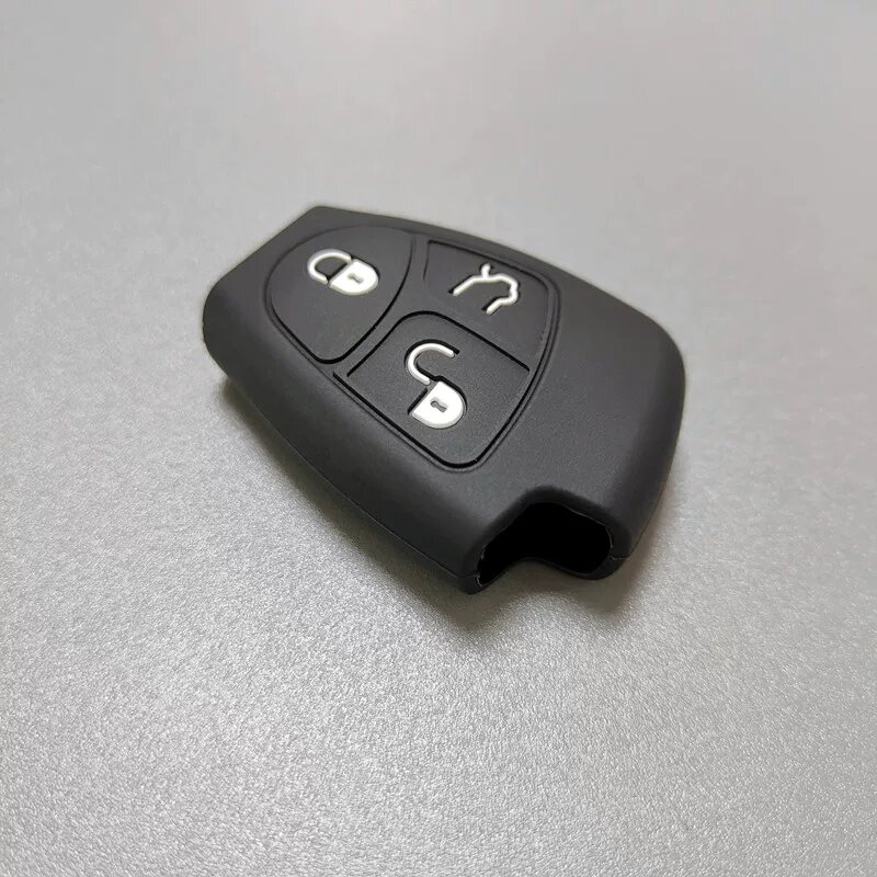 Силиконовый чехол для ключа автомобиля Mercedes-Benz B200/S350/E280/SLK/G55 - Черный чехол для брелока