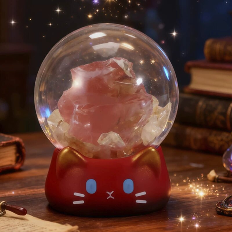 Новая оригинальная милая фигурка кошки из хрустального стекла, чем более очаровательная, тем более гладкая, креативный