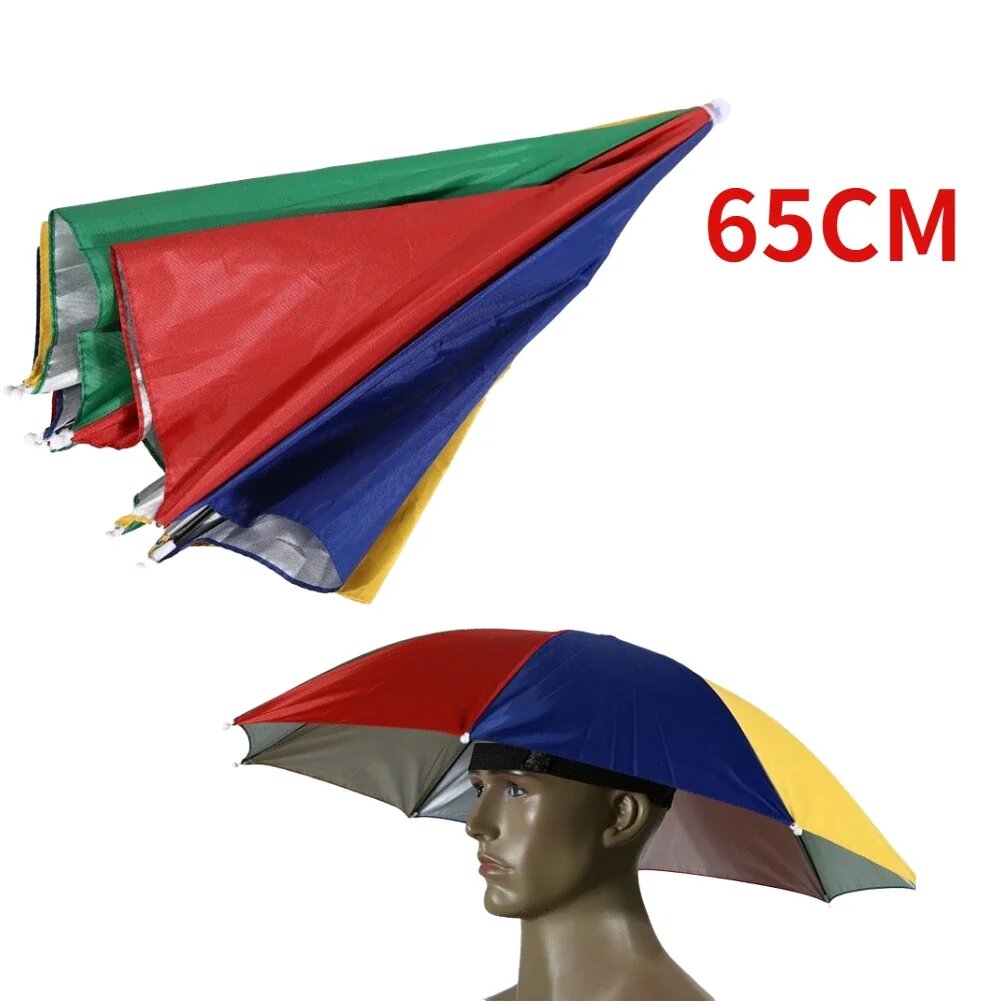 Зонтичная шляпа цветная 69см