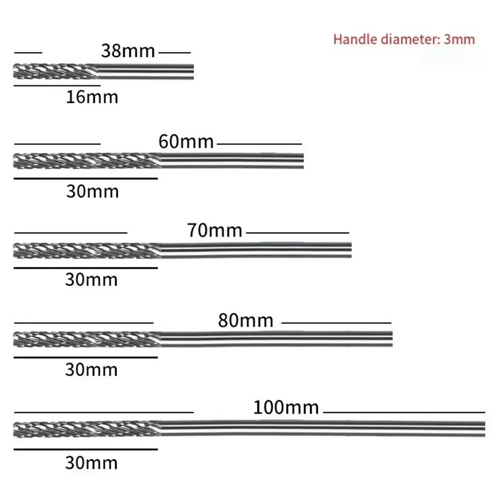 Набор твердосплавных фрез VIBRATITE 3 мм 3x100x30mm