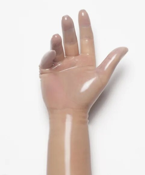 Перчатка латексная XL, прозрачная, short gloves transpa