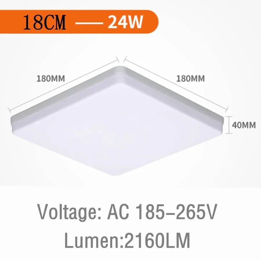 Потолочный светильник LED Square 18-48 Вт нейтральный свет