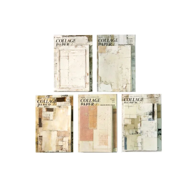 Блокнот Jianwu Collage Journal Бежевый, set of 5
