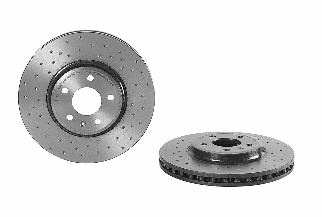 Диск тормозной вентилируемый передний BREMBO (09. A758.1X) Xtra Xtra
