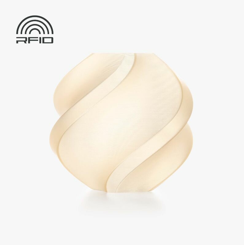 Филамент PLA Translucent Mellow Yellow - Bambu Lab 13410 жёлтый Пластик 1кг с катушкой