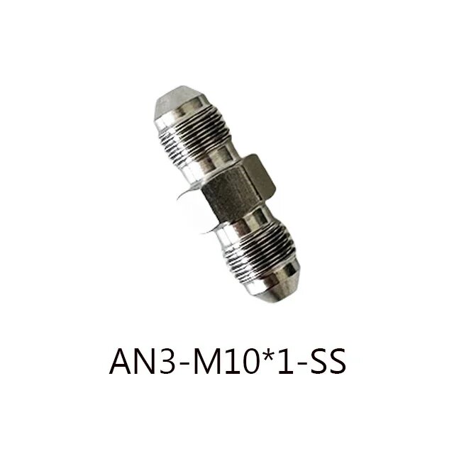 Трехходовой тормозной шланг AN3 M10*1.0мм/M12*1.0мм из нержавеющей стали с оплеткой 500CM, M10-1.0mm