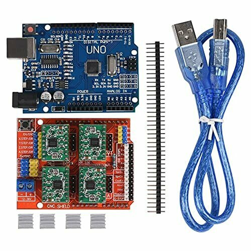 Плата расширения CNC Shield V3 Arduino Uno R3 драйвер A4988 4 оси GRBL ЧПУ станок 3D принтер гравировка
