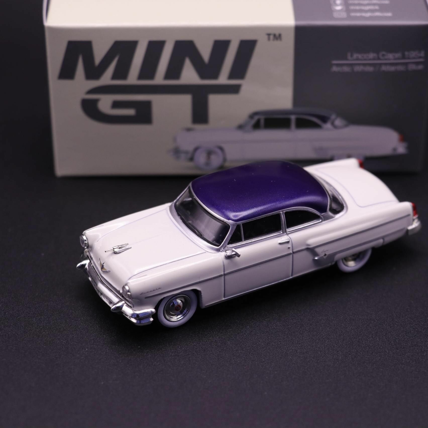 Машинка MINI GT1/64 Lincoln Capri 1954 Black #448 Die-cast Alloy Car Model Collection Gift