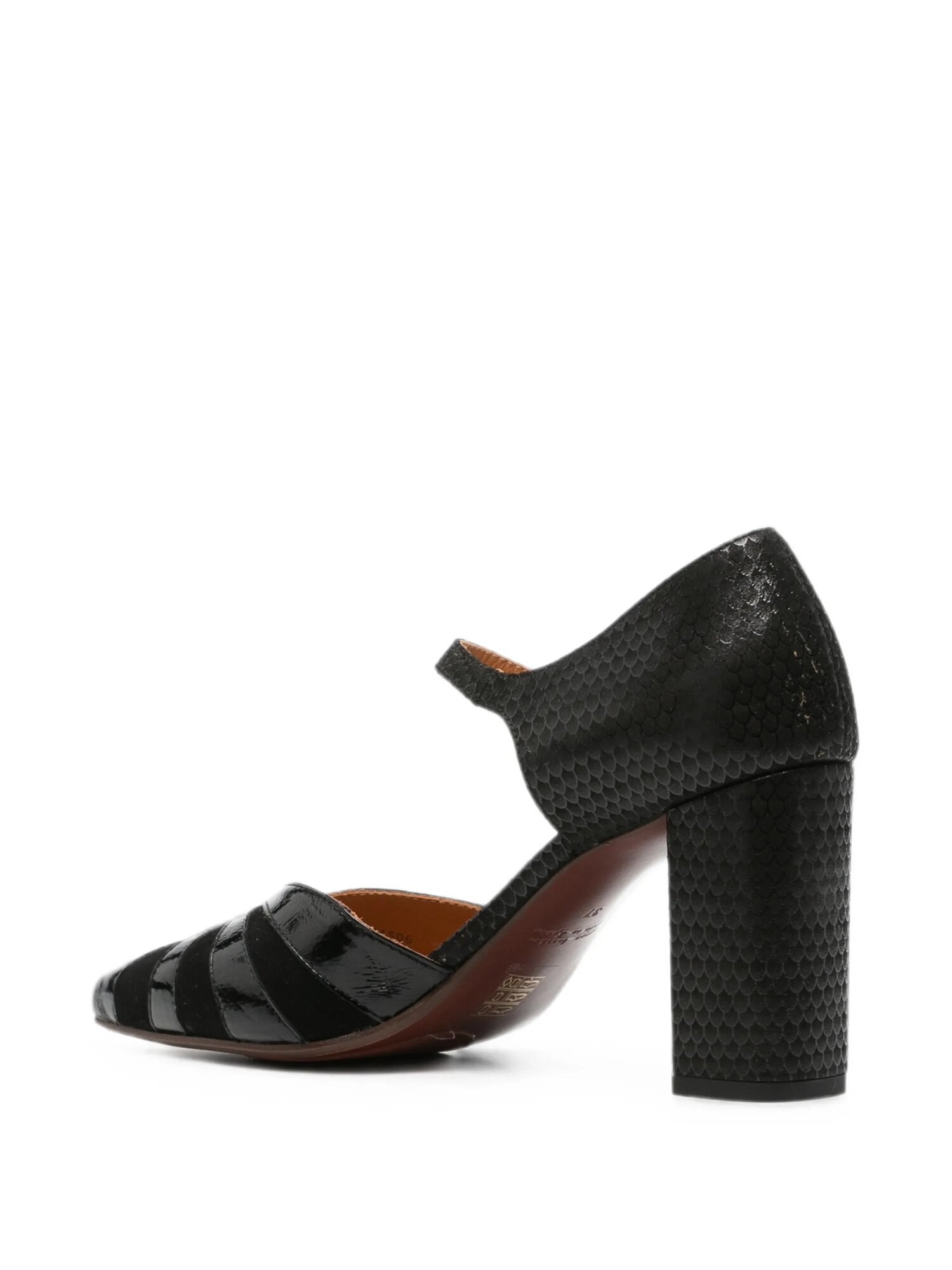 Туфли Chie Mihara Arai snakeskin-effect point-toe heeled pumps, размер 38.5 — фото 1