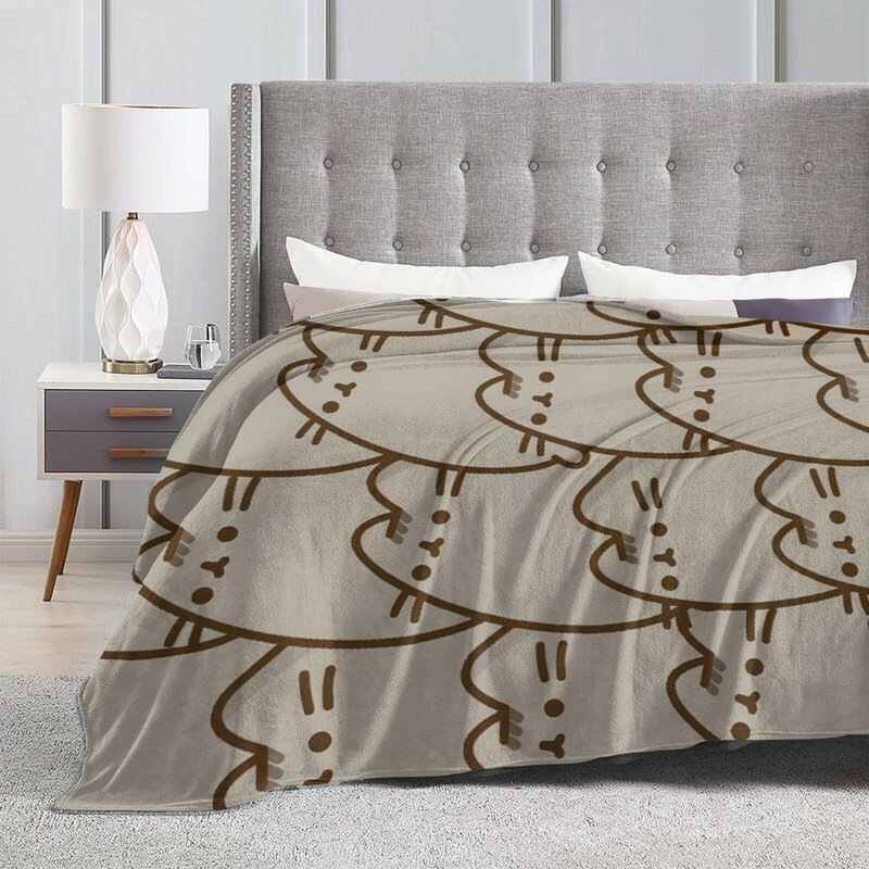 Плед Pusheen Пледы Пуссин кот Fat Cat (Цвет товара: пуссин кот 4; Ширина: 150 см; Длина: 200 см; Размерность: 2-спальное)