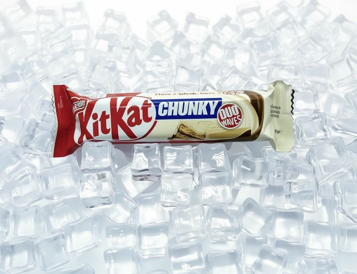 Шоколадный батончик Kit Kat Chunky Duo молочный и белый шоколад 38 гр 1 шт