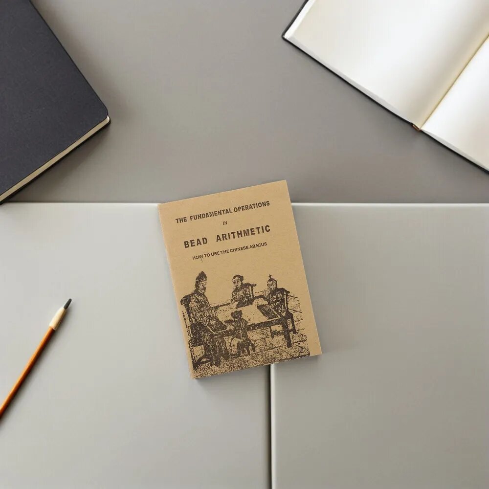 Учебное пособие из 2 книг по китайским счётам из бумаги, для развития навыков счёта у детей