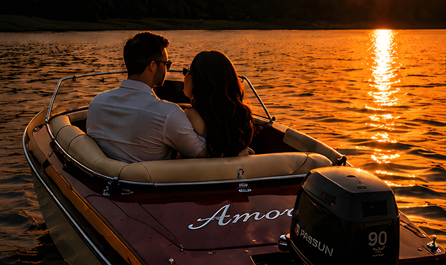 Подарочный сертификат Прогулка на катере Prive Amore Большая вода, 1-4 чел. (1,5 час, будние дни)