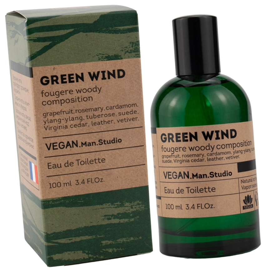 Одеколон мужской Дельта парфюм Веган Мен Студио Грин Винд 100 мл - Delta Parfum Man Green Wind