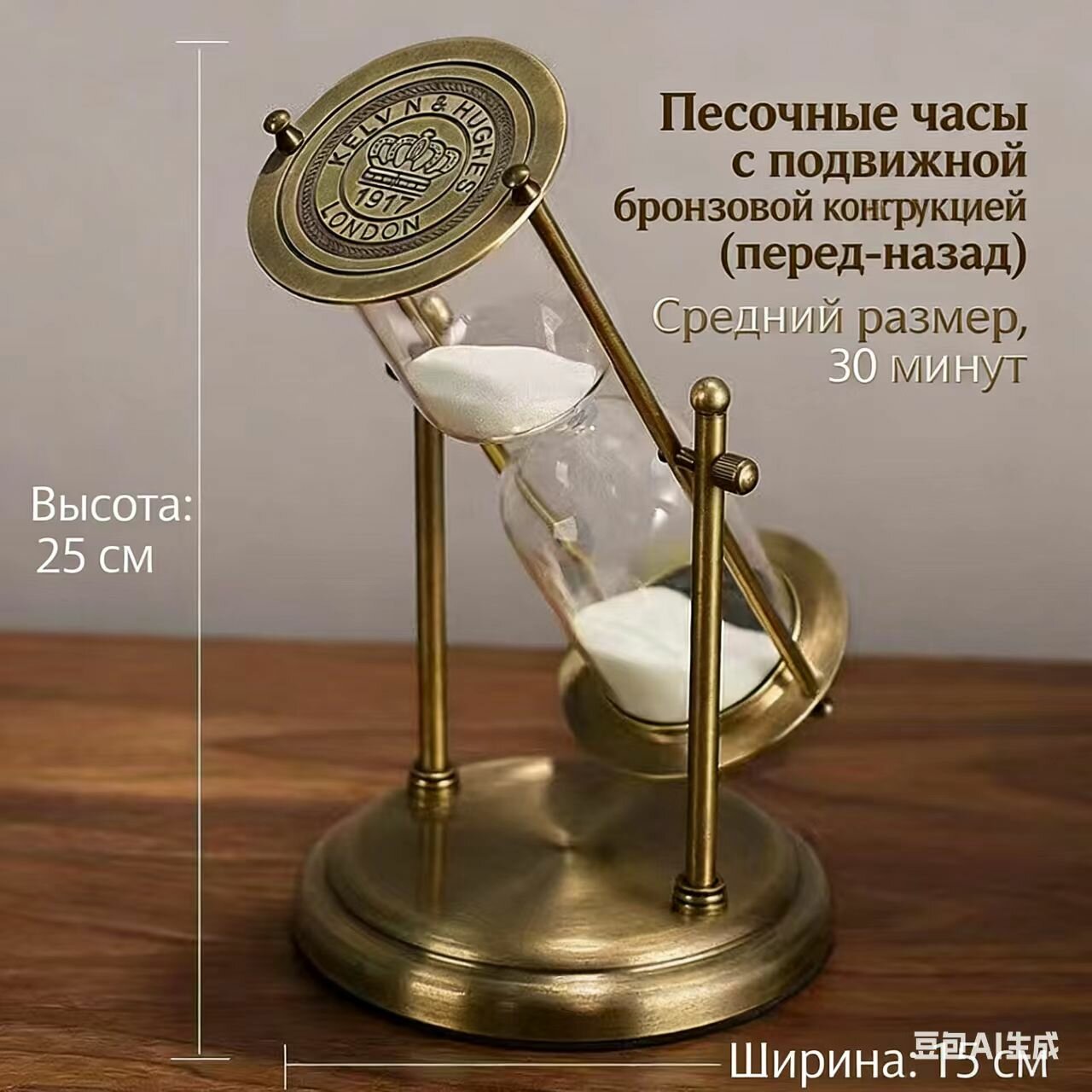 Металлические песочные часы с таймером на 15 минут, офисные украшения, орнаменты