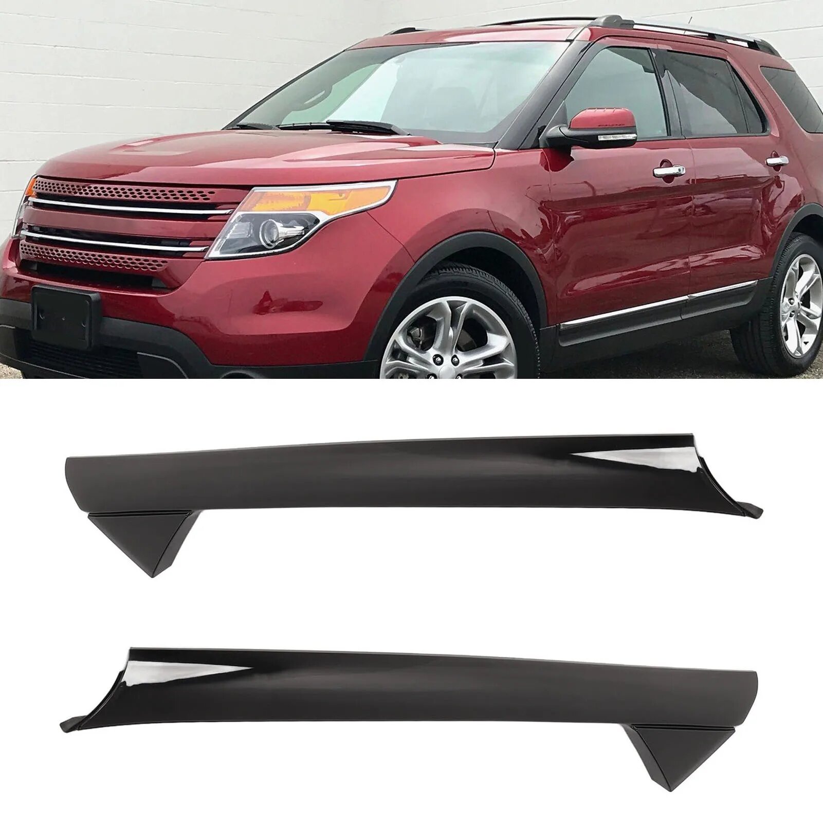 2 шт, столб переднего лобового стекла автомобиля BB5Z7803136AB для Ford Explorer 2011 2012 2013 2014 2015 2016 2017 2018 2019