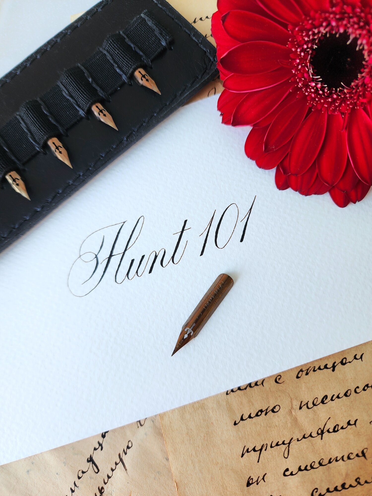 Перо Hunt 101 Imperial Speedball американское остроконечное гибкое для каллиграфии Copperplate и Spencerian