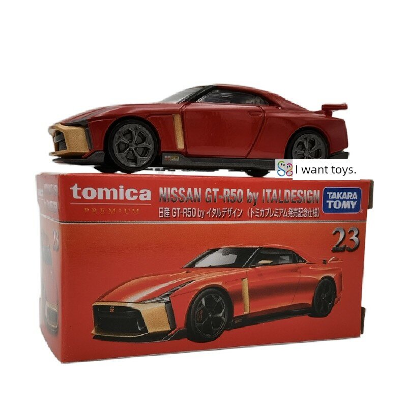 Ограниченная первая серия миниатюрной модели Nissan GT-R50 №TP23, красный, артикул 176015