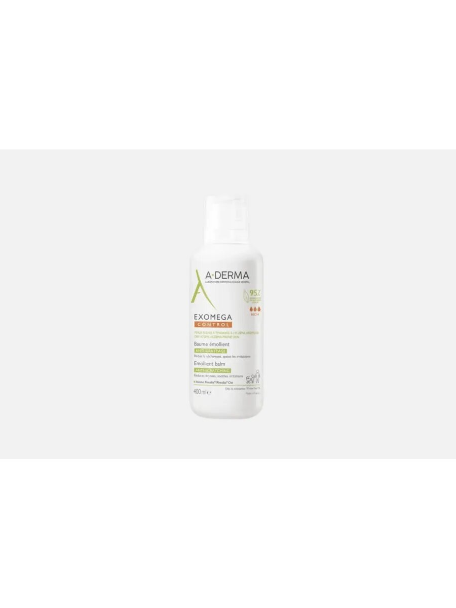 A-Derma EXOMEGA CONTROL Смягчающий бальзам для лица и тела 400 мл