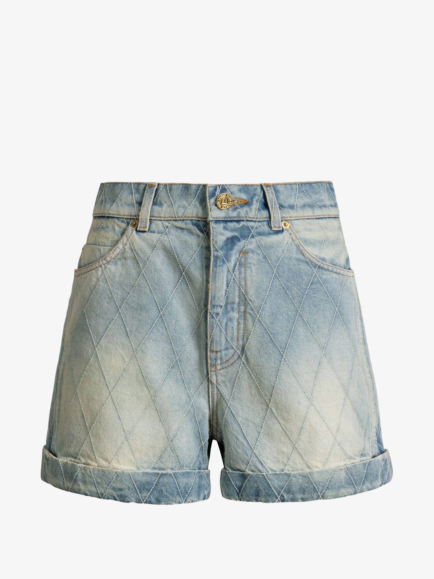 Шорты Topstitched denim shorts