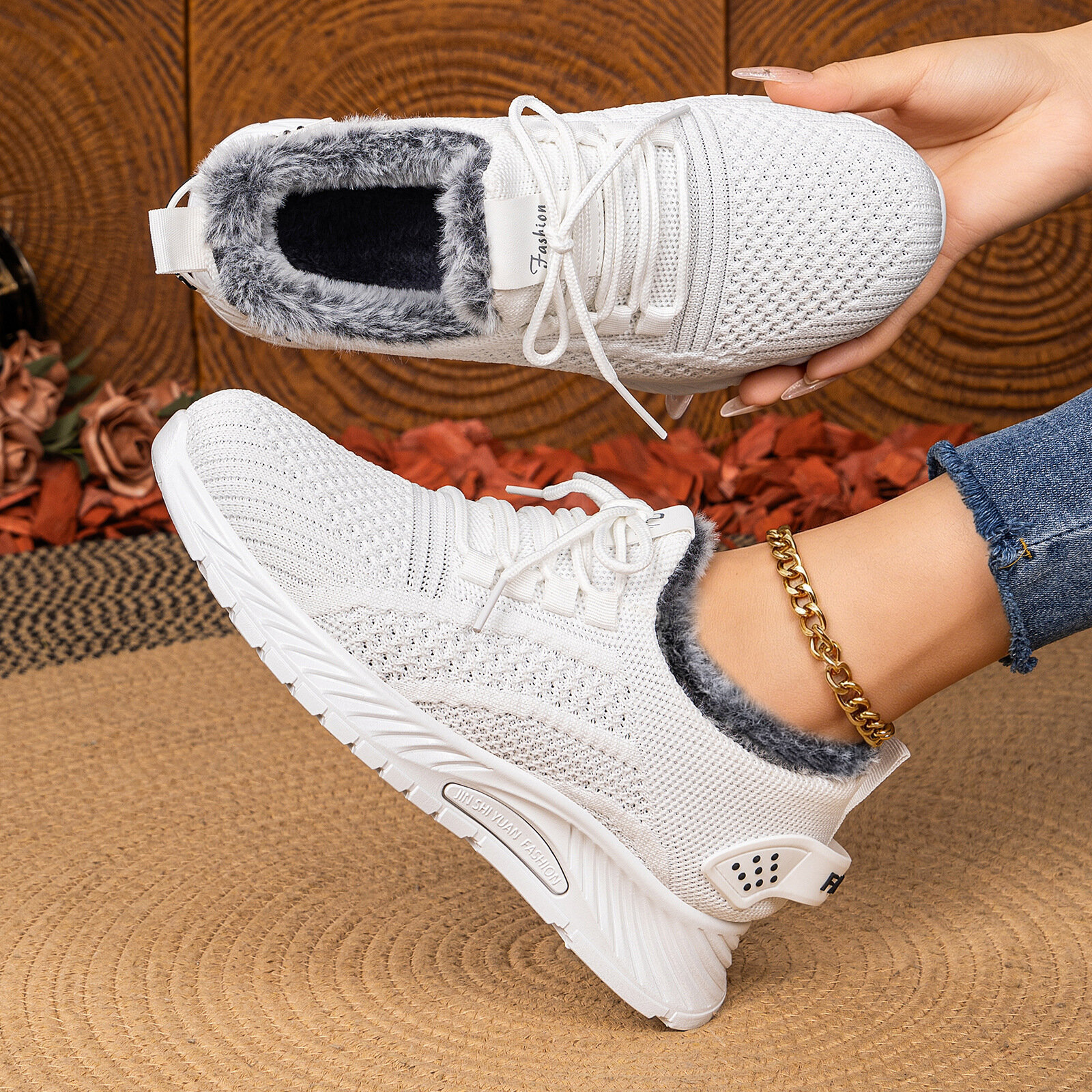 Кеды jinshiyuan, размер 43, white — фото 1