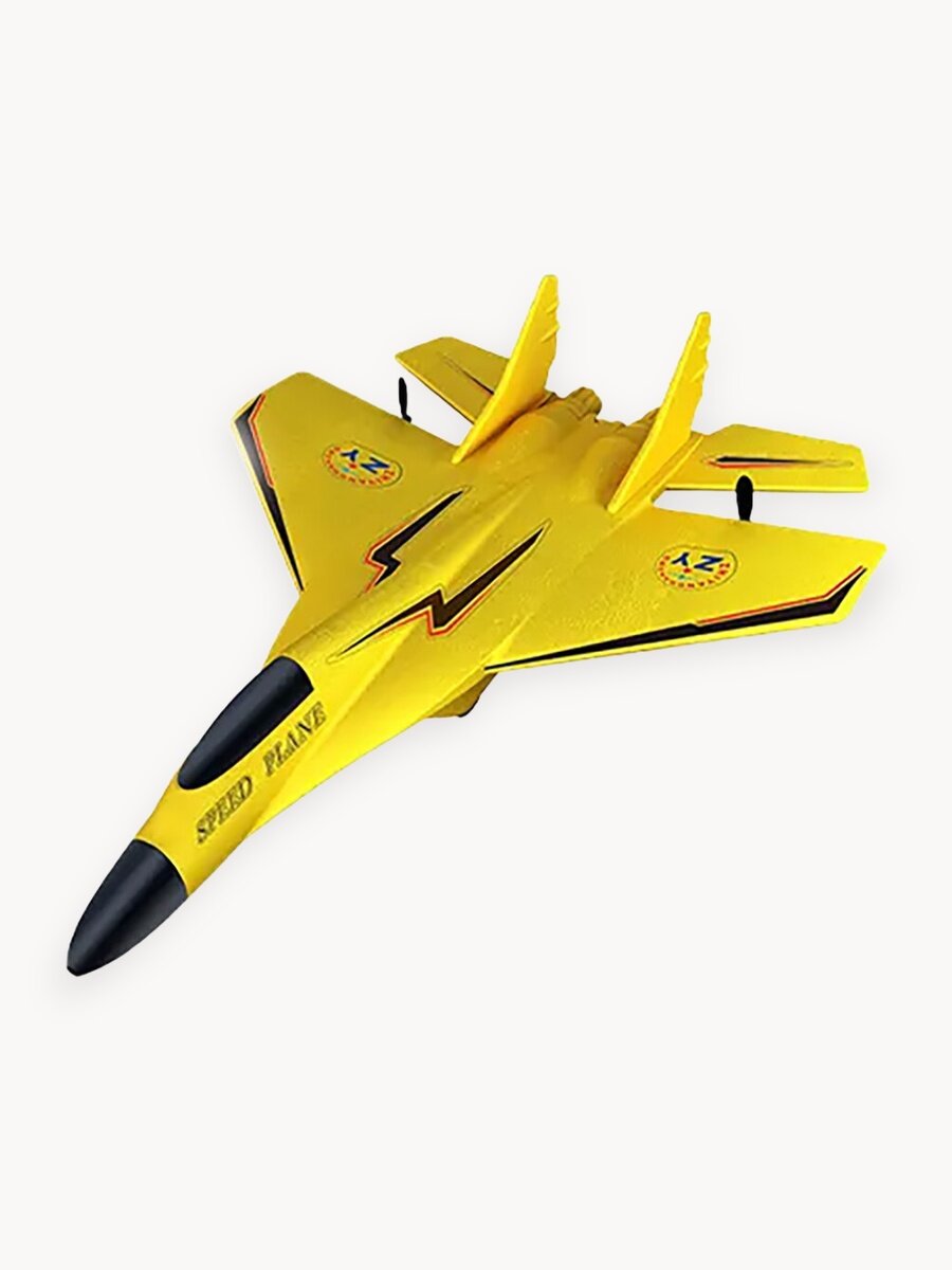Радиоуправляемый самолет желтый Good pilot с пультом управления