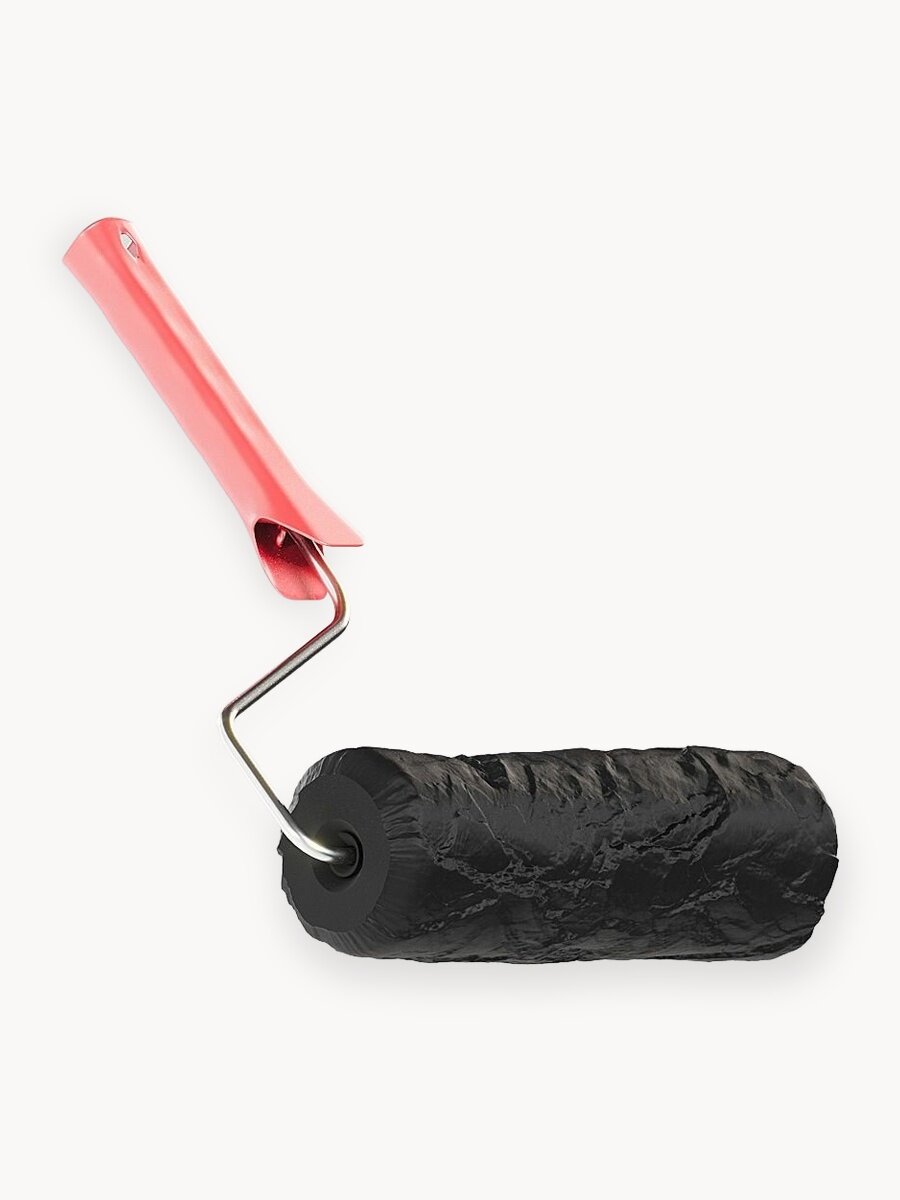 Декоративный, структурный валик (имитация камня) по штукатурке для стен и пола Байкал 3, 230/80 мм.