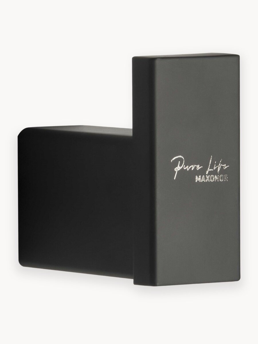 Крючки для ванной Maxonor PURE LIFE PL1805-7 черный матовый Нержавеющая сталь