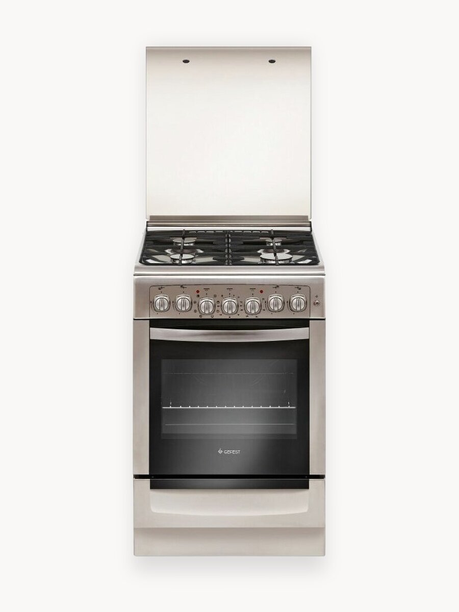 Комбинированная плита Gefest ПГЭ 5102-03 0027 50 см, 55 л, 4 конфорки, серебристый