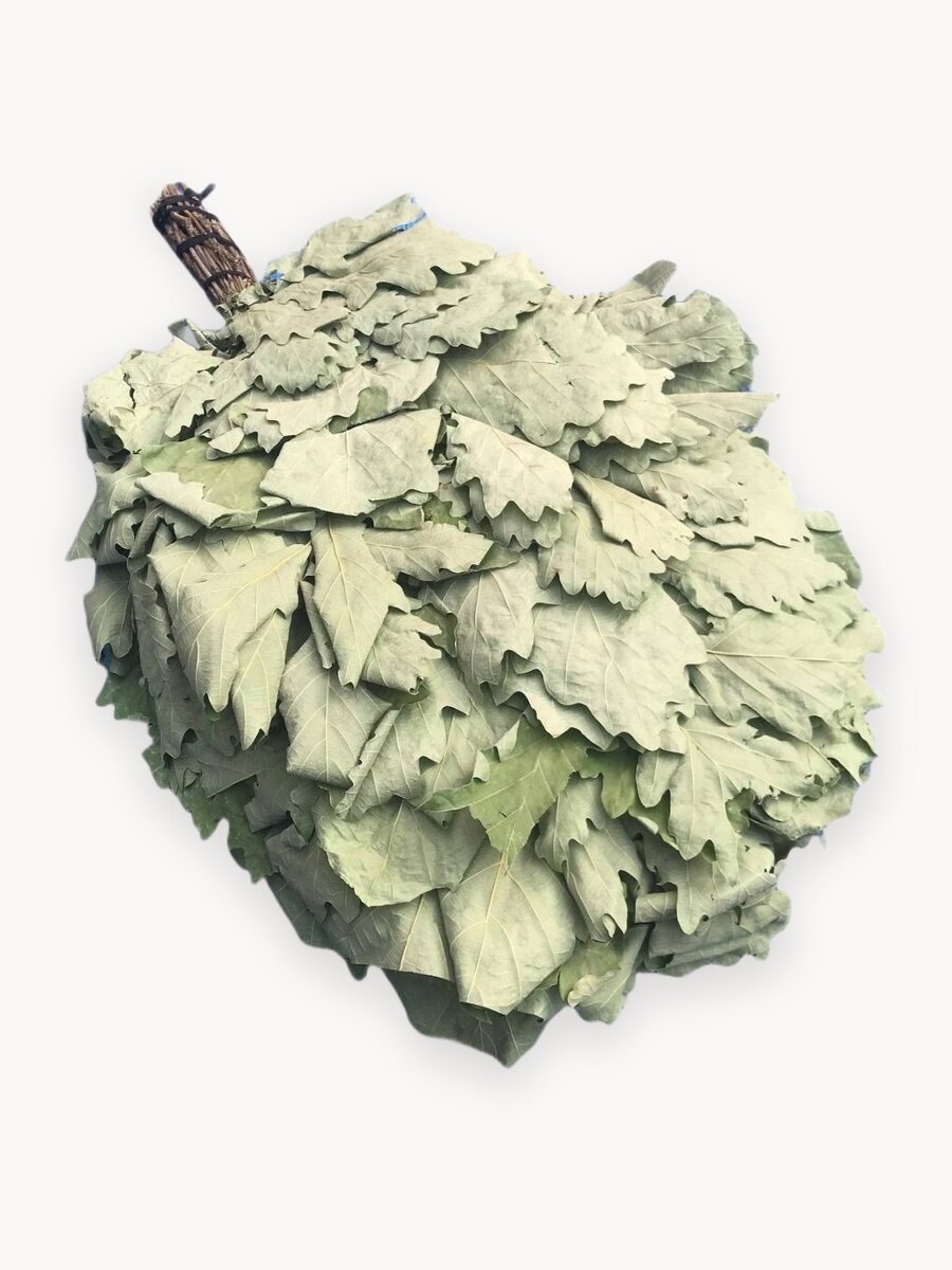 Дубовый веник Милая Баня "Элитный", для бани и сауны, средний размер, легкий, для банщиков - 1 шт.