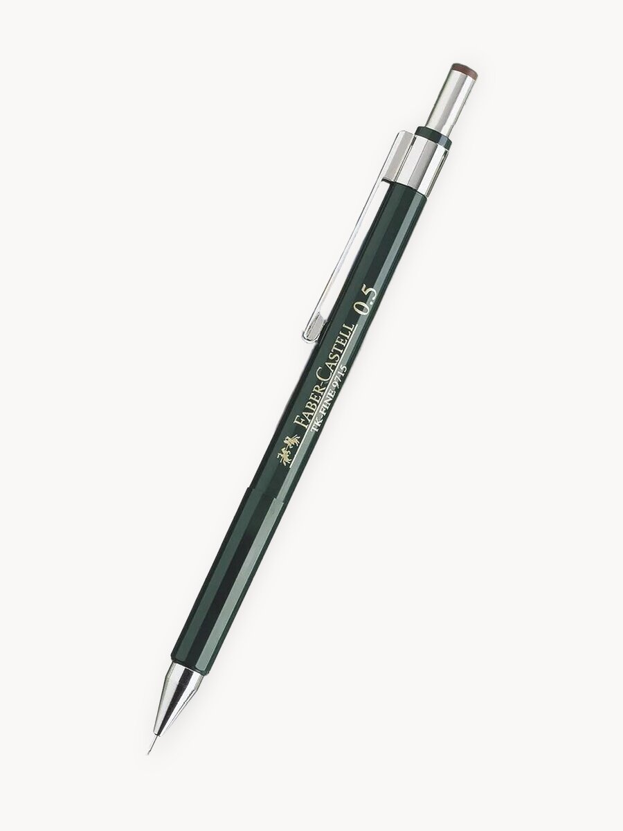 Карандаш простой для школы HB механический Faber-Castell "TK-Fine 9715" / чернографитные карандаши 10 штук