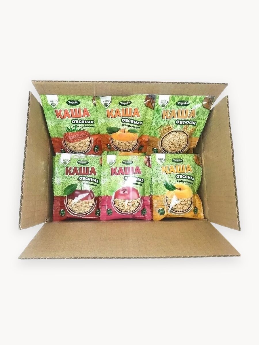Каша безмолочная овсяная Ассорти