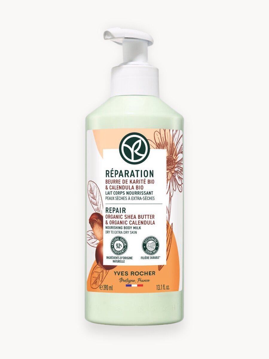 Восстановление - Питательное Молочко для Тела - Для сухой и очень сухой кожи, 390 мл