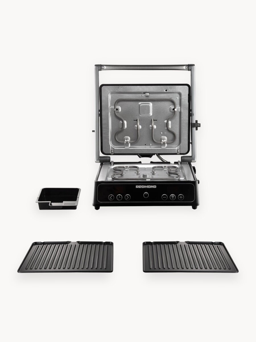 Гриль электрический редмонд SteakMaster RGM-M829, Черный, съемные панели