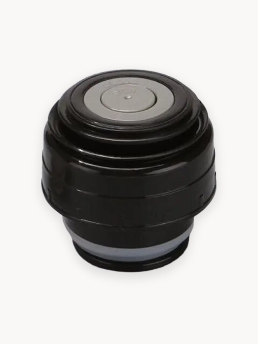 Пробка, крышка - с кнопкой, для термоса-гильзы - 4,8 см; внутренняя резьба; темно-серая