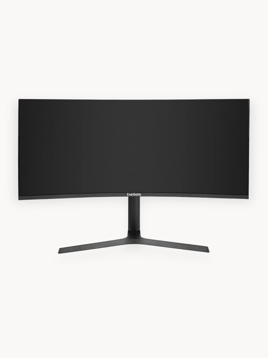 Игровой монитор ExeGate Combat EC3407TA EX299467RUS, 34", 3440x1440, 21:9, изогнутый, кривизна 1800R, VA, 165 Гц