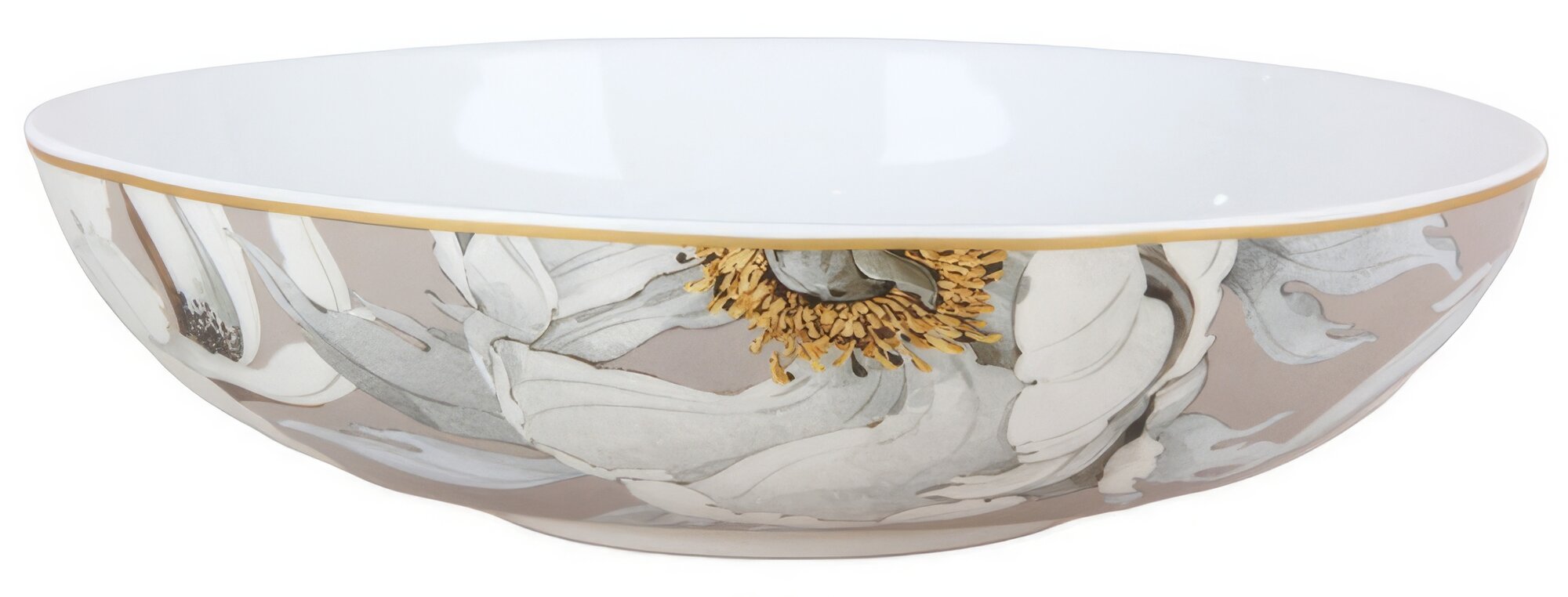 Тарелка HOME COLLECTION Fiori 19см глубокая фарфор