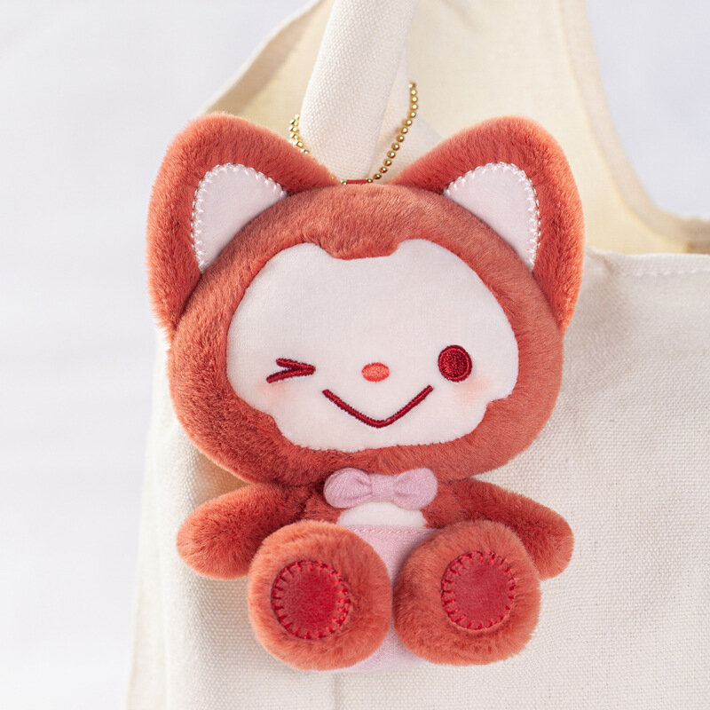 Брелок-игрушка Али из плюша, плюшевая лиса, подвеска для сумки для женщин.