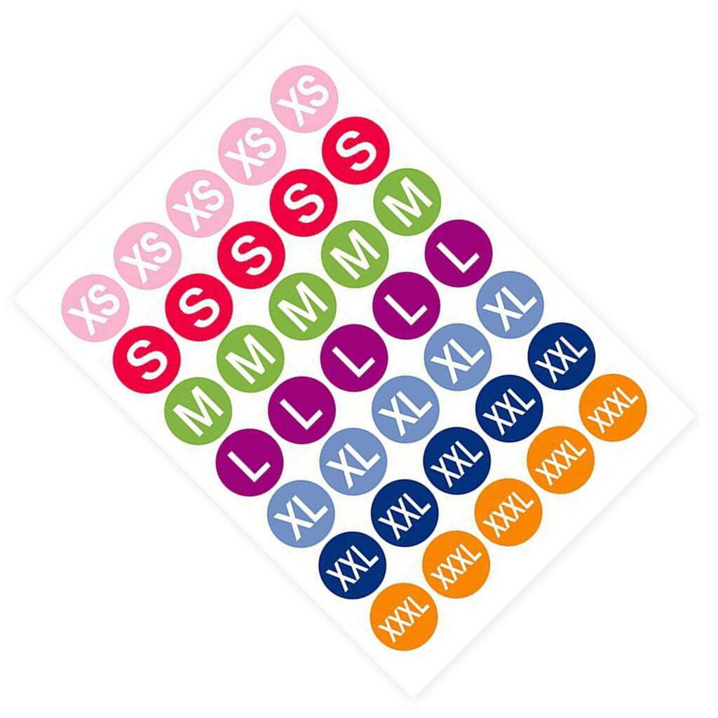 Наклейки размером 350 с цветовой кодировкой, подходящие для организации инвентаря одежды, обуви, шляп, многоцелевой клейкий билет