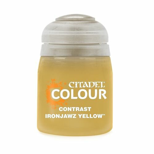 Краска Contrast: Ironjawz Yellow (18ml) краска Citadel