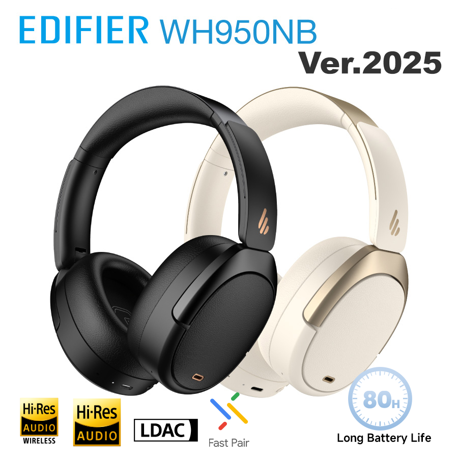 Беспроводные наушники EDIFIER WH950NB Ver.2025(черный), с активным шумоподавлением, с микрофоном, Bluetooth 5.4