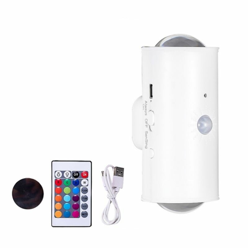 Интеллектуальный датчик 16-цветного регулируемого атмосферного ночника в проходе