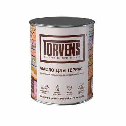Масло для Террас Torvens 1л Тик Защитное с Повышенным Содержанием Воска / Торвинс.
